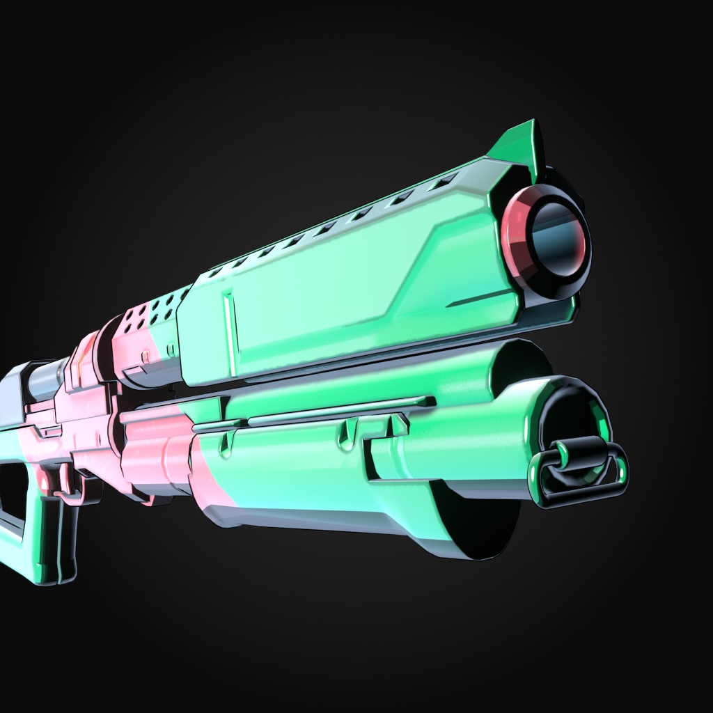 [Blender/Unity/VRC] サイバーパンク2077/Edgerunners Rebeccaのショットガン「Guts」（バジェット ...