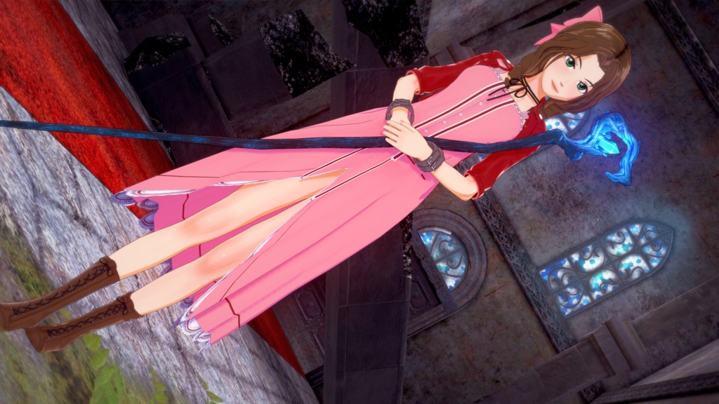 Aerith Gainsborough Koikatsu card - wegoing2hell - BOOTH