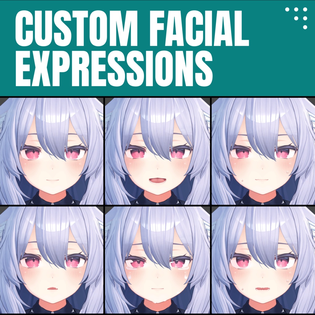 [桔梗/Kikyo] Default Face + 25 Expressions Pack (Bonus Included) - Dismay ...