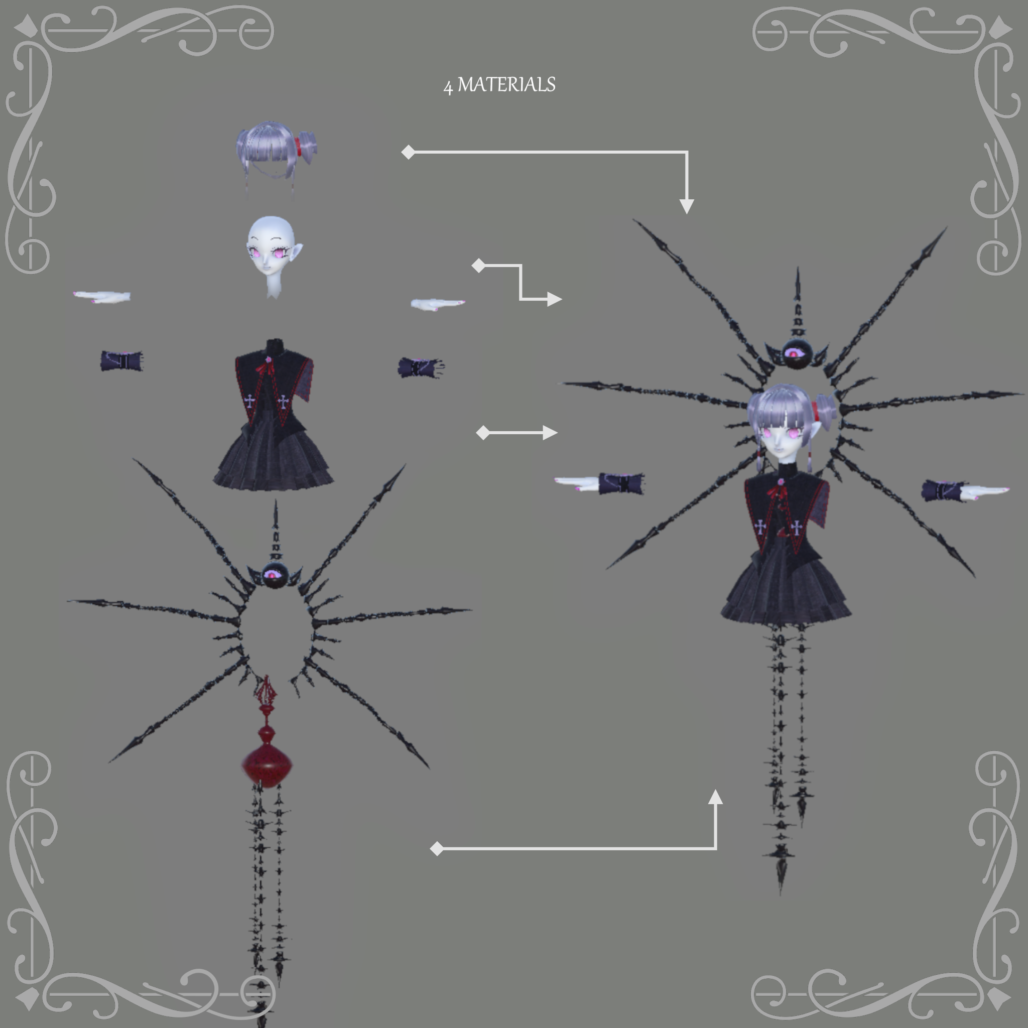 VRｱﾊﾞﾀｰ「神骸アルラト ARLAT」 - 彼岸のプロムナード - BOOTH