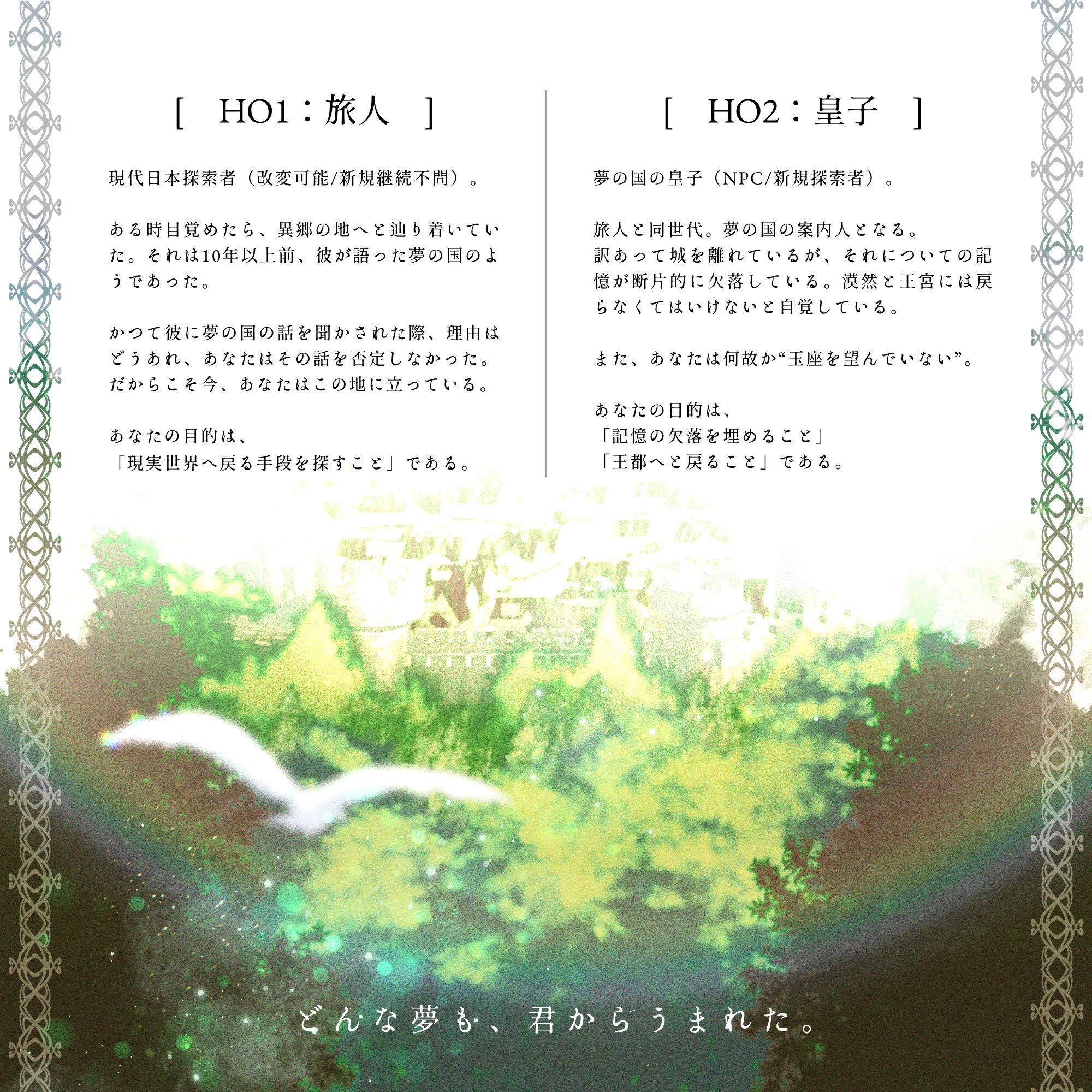 【2章素材公開】然らばつがひのカンパネラ【CoC｜1~2PL】SPLL:E196366 - 櫻庭の庭 - BOOTH