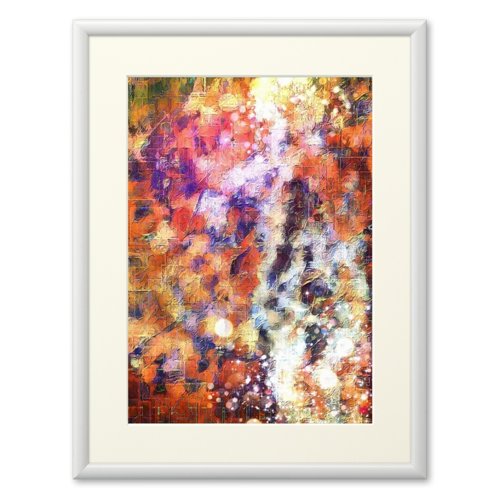 a-1041 慈愛 烏天狗と虎の滝 Mercy. Crow goblin and tiger waterfallでプリモアート(複製画)☆応援 ...