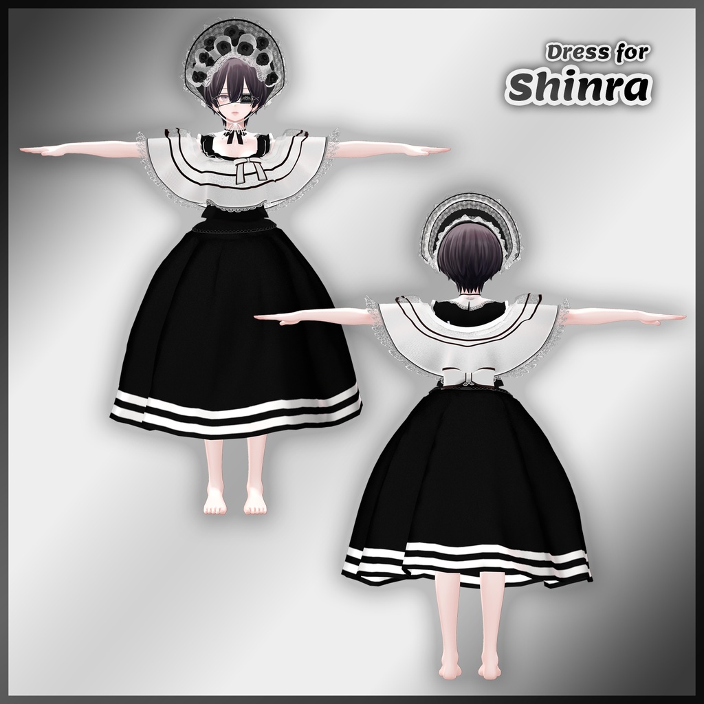 [Shinra 森羅] 'Dress & Parasol Set' #Shinra3D - Vera0 Shop - BOOTH