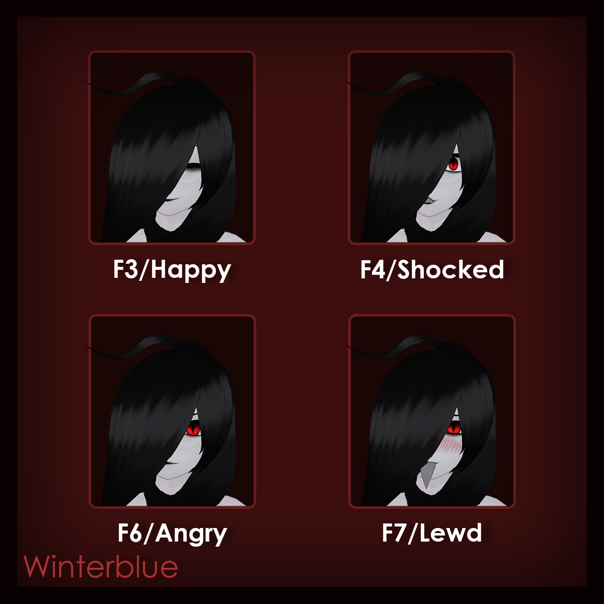 Cursed Queen Arita 3D Model (Unity/VRChat) - winterblue - BOOTH