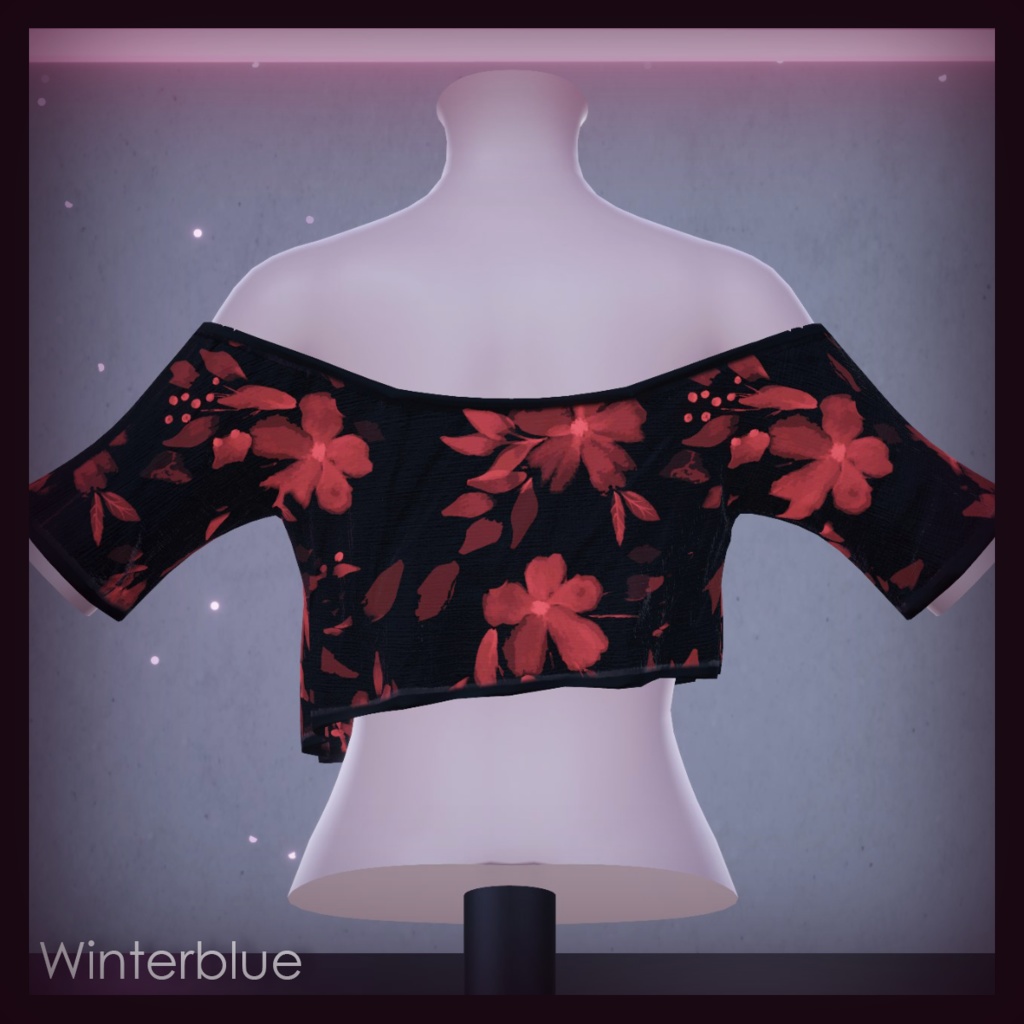 Rosy Shirt [VRChat | Commercial Use] - winterblue - BOOTH