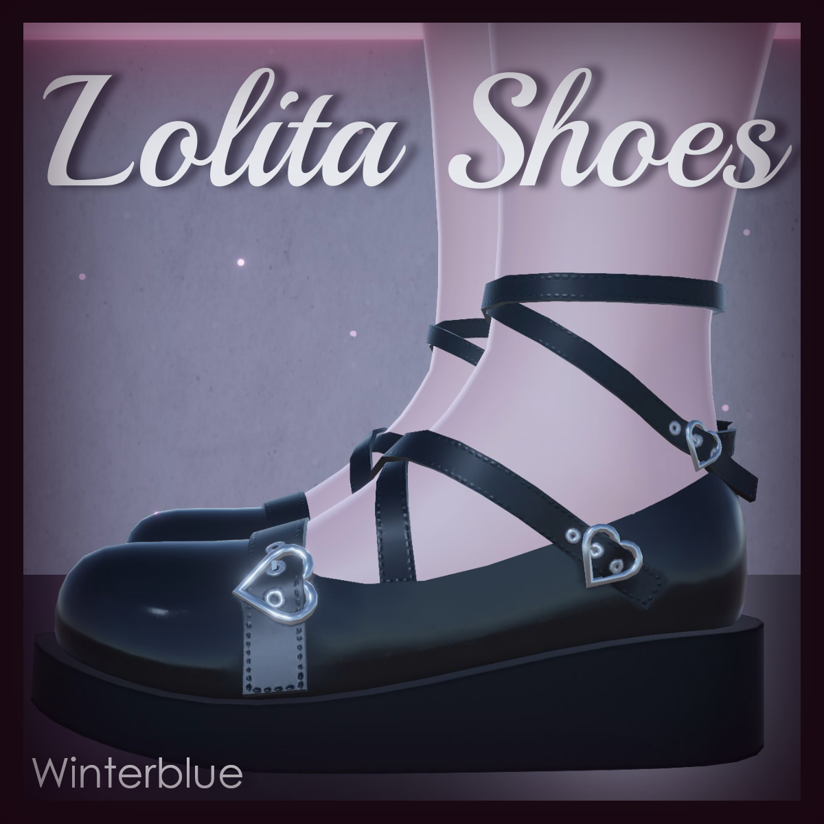 Lolita Shoes [VRChat | Commercial Use] - winterblue - BOOTH