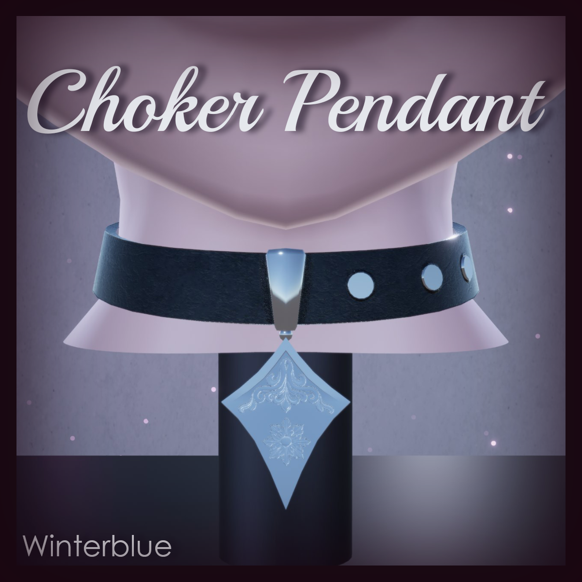 Choker Pendant [VRChat | Commercial Use] - winterblue - BOOTH