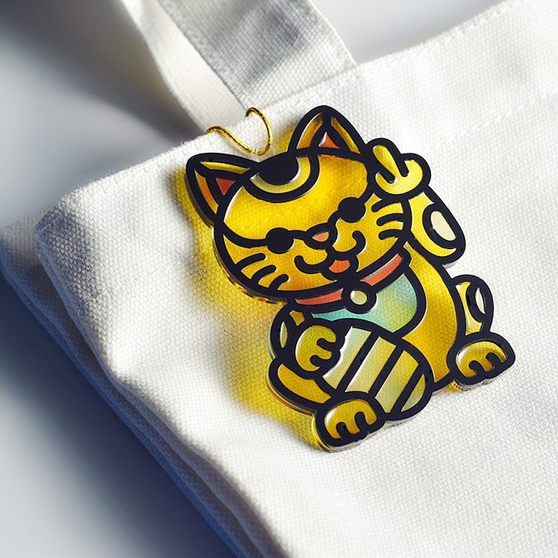 【Moko Batest】招き猫 中指猫 ペンダント / キーホルダー - Moko Bastet - BOOTH