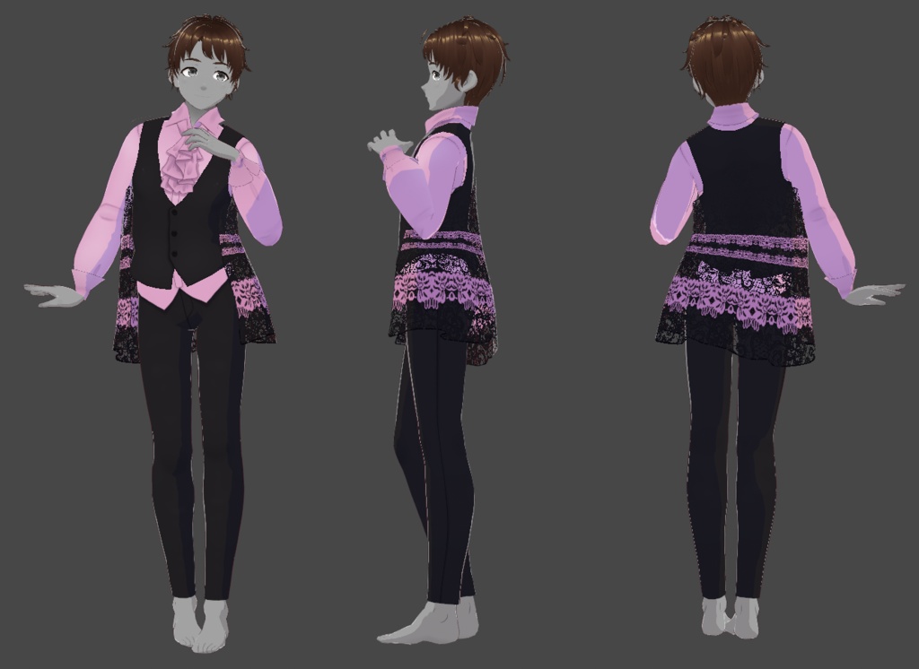 VROID - Gentle Goth outfit - yunemadraw - BOOTH
