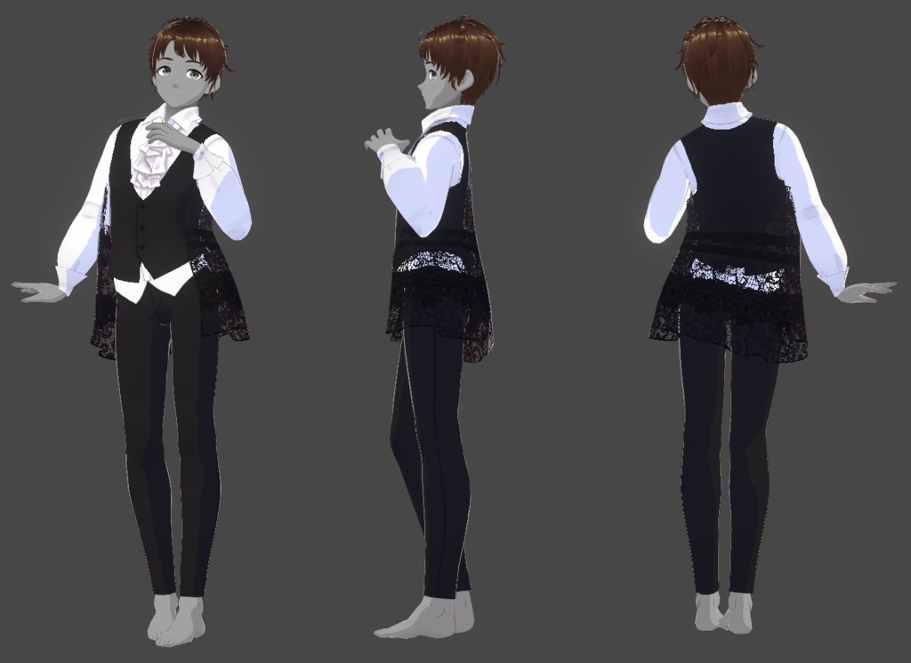 VROID - Gentle Goth outfit - yunemadraw - BOOTH