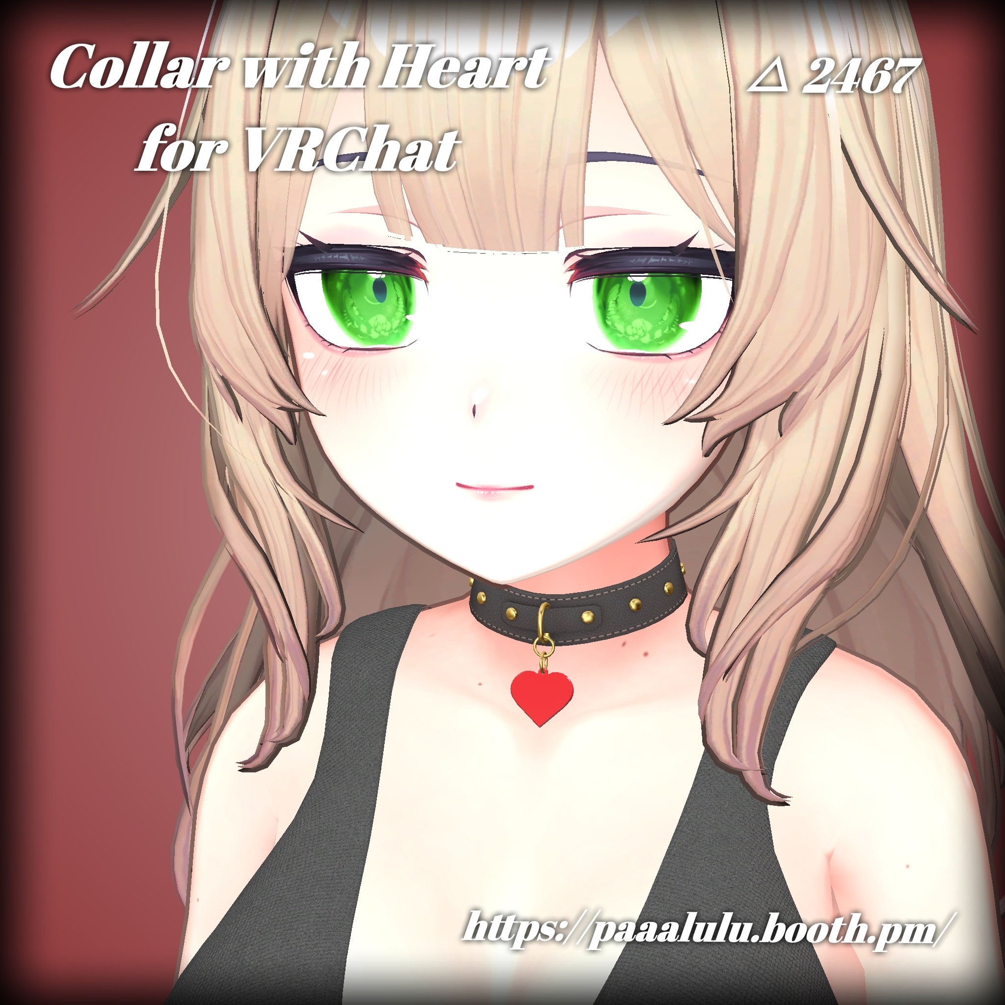 Collar with Heart for VRChat ハートカラー - PaaaLULU - BOOTH