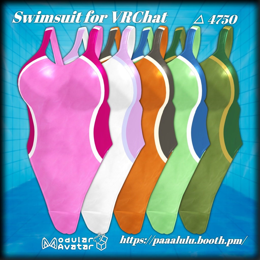 Swimsuit for VRChat 水着 Kikyo Selestia Moe Manuka - PaaaLULU - BOOTH