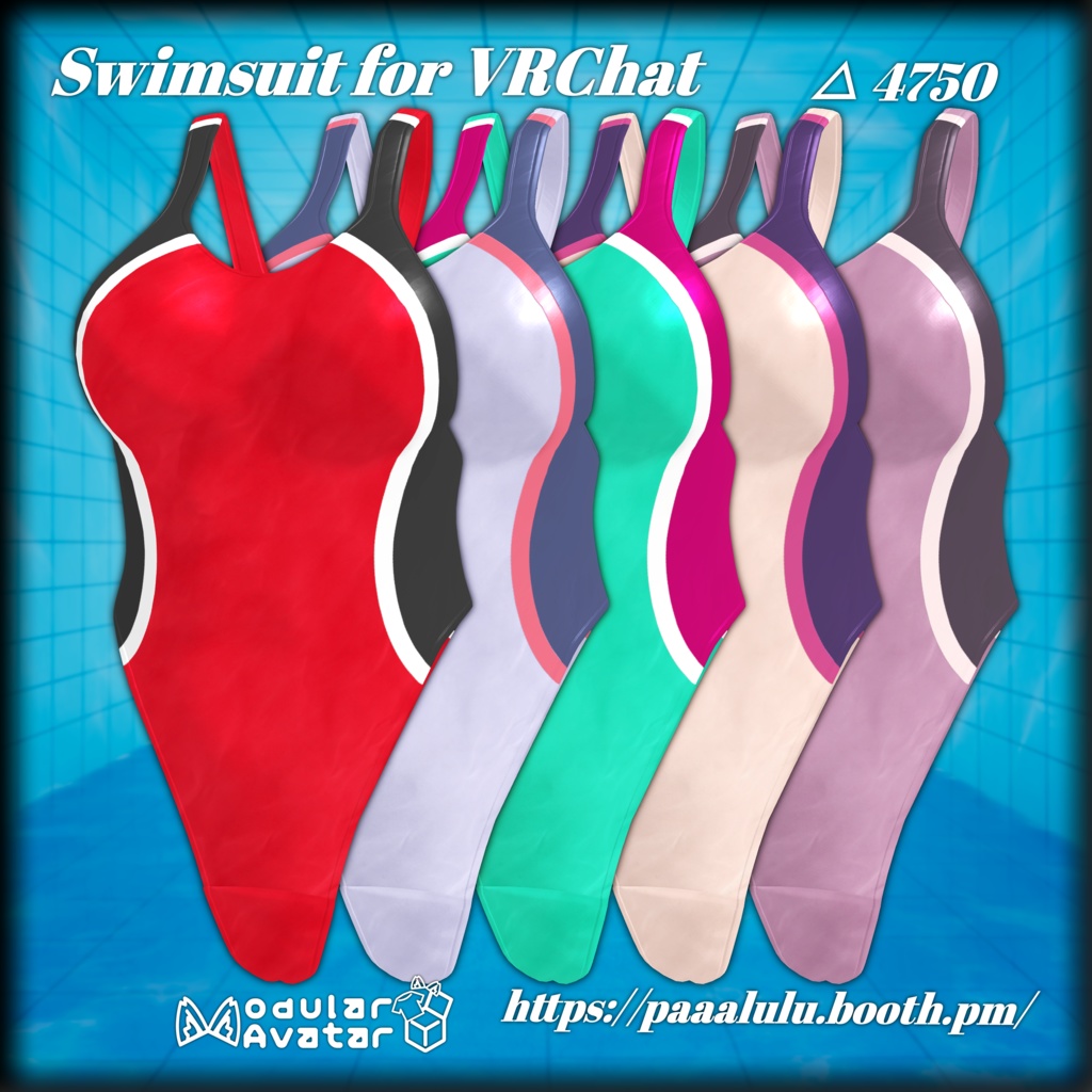 Swimsuit for VRChat 水着 Kikyo Selestia Moe Manuka - PaaaLULU - BOOTH