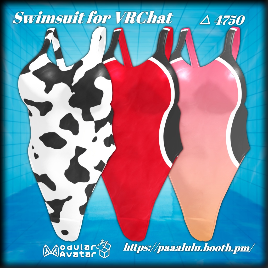 Swimsuit for VRChat 水着 Kikyo Selestia Moe Manuka - PaaaLULU - BOOTH