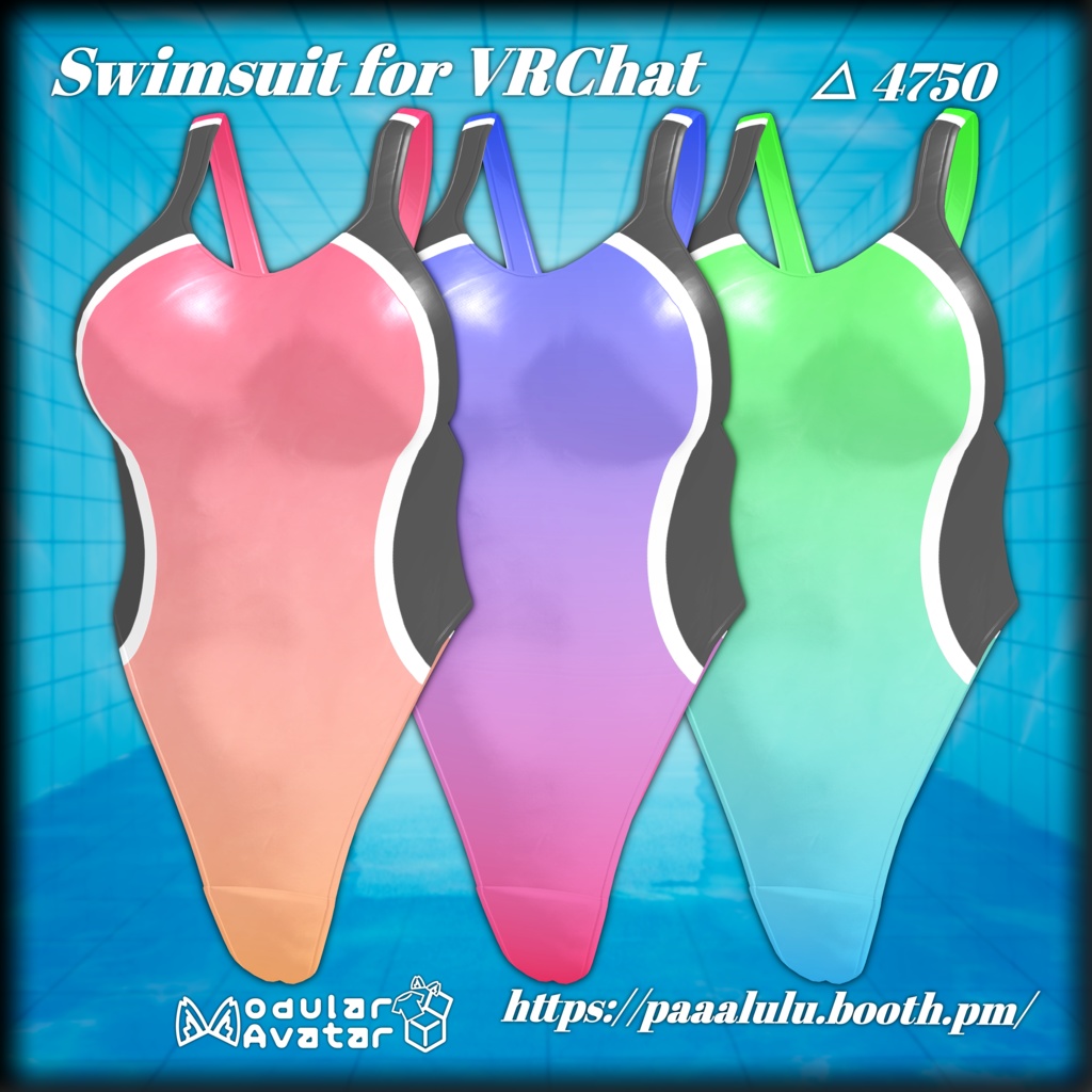 Swimsuit for VRChat 水着 Kikyo Selestia Moe Manuka - PaaaLULU - BOOTH