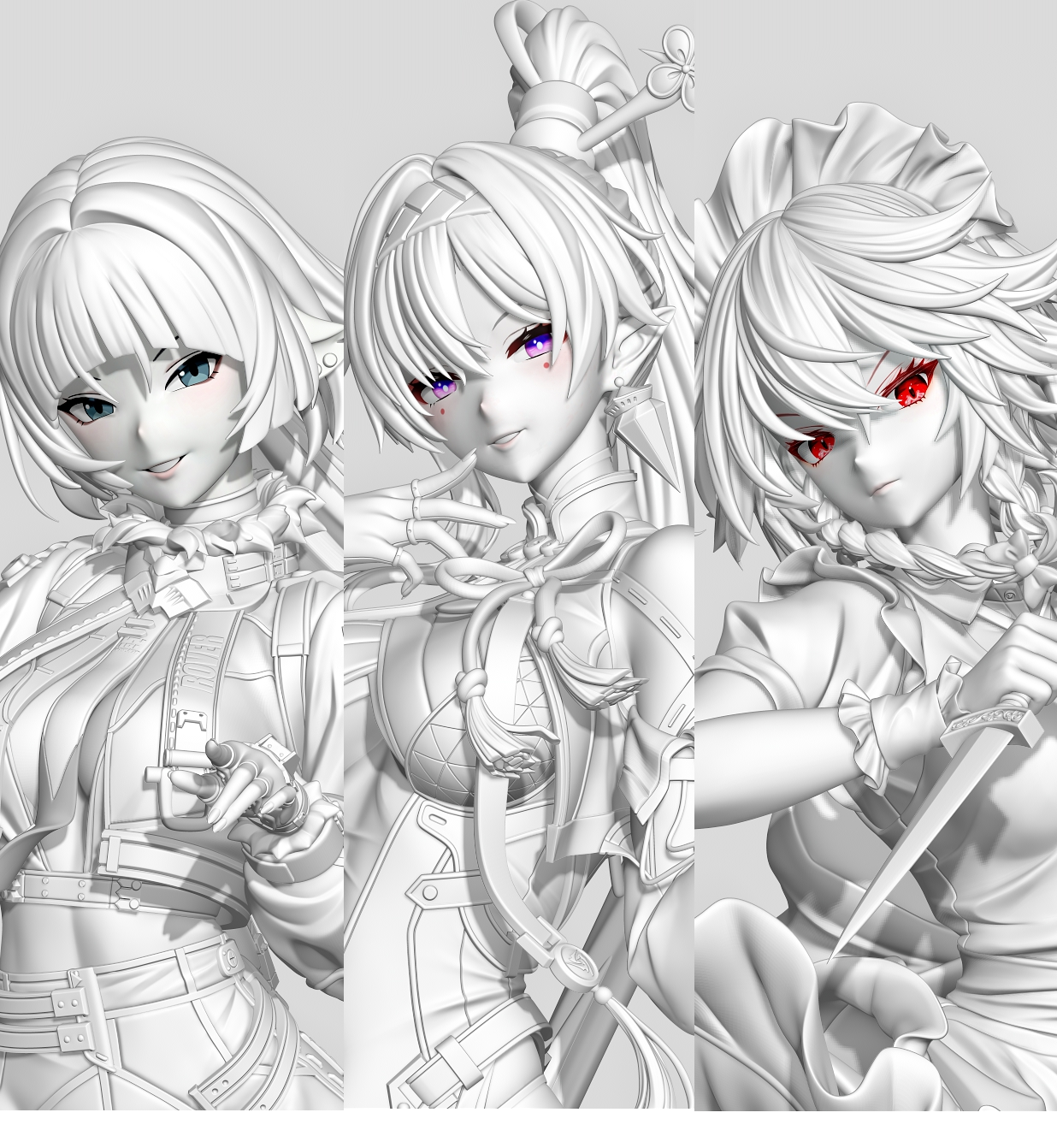 ZBrush用 ホワイトマテリアル - ORBITAL - BOOTH