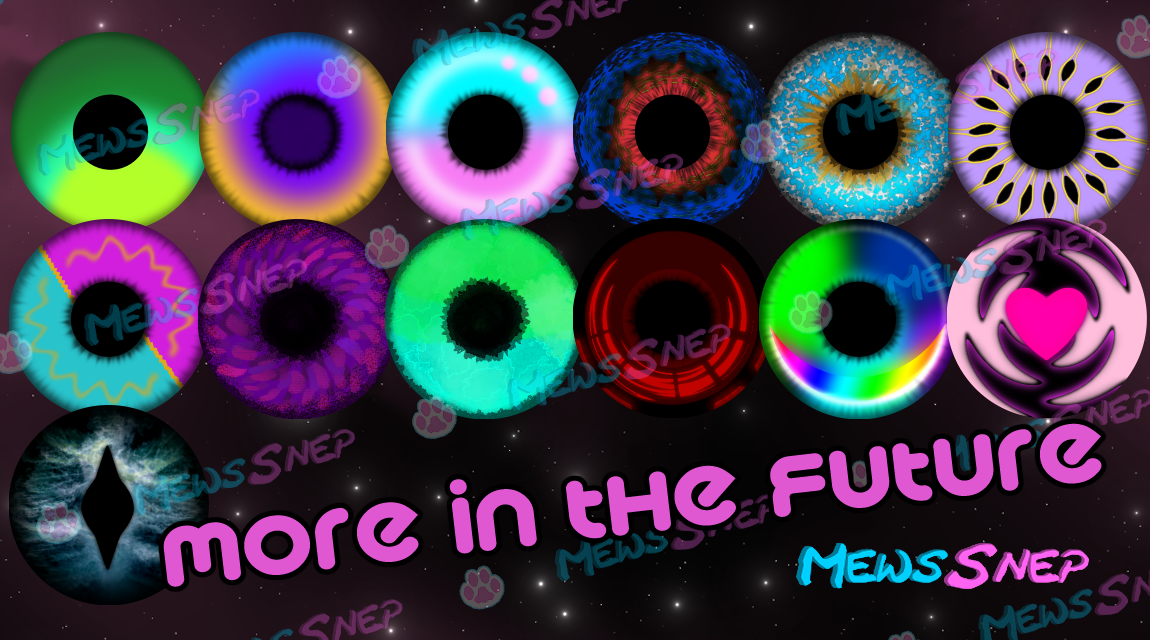 50 Eye textures for VR models - MewsSnep - BOOTH