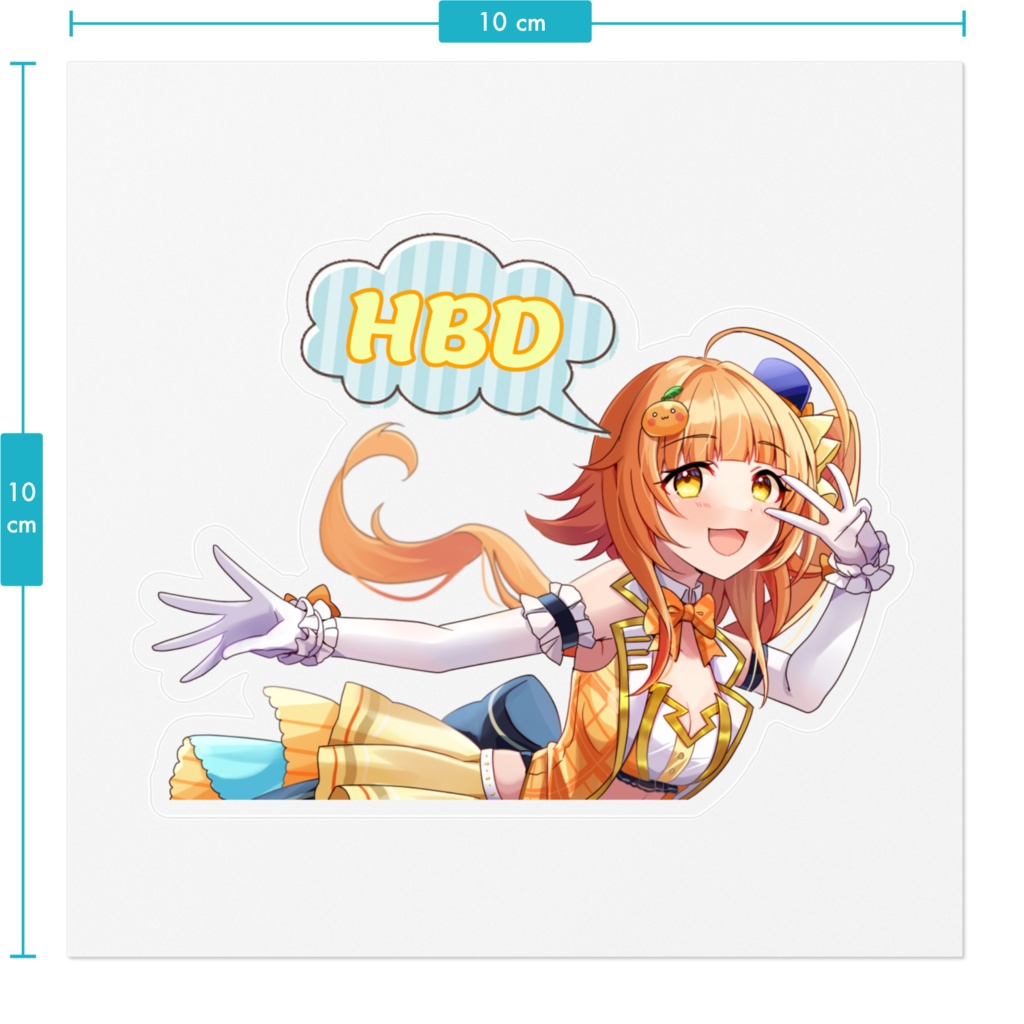 Sticker 【HBD】 - Oren-chan shop! - BOOTH