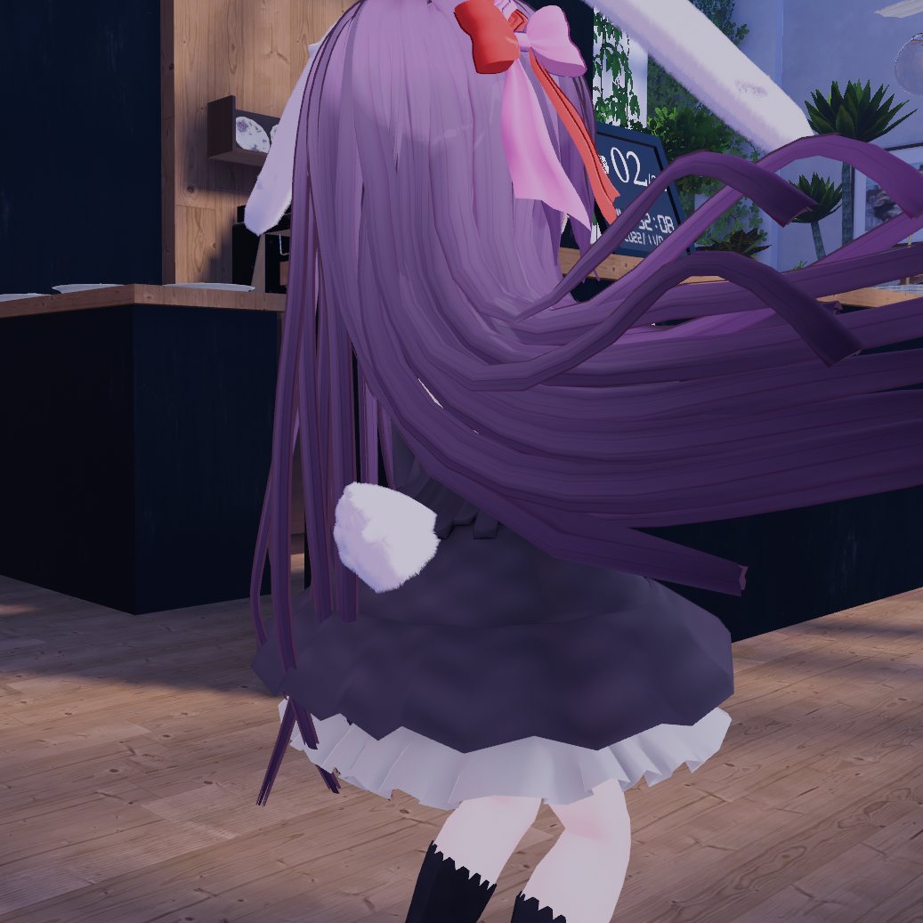 うさみみ しっぽ リボン カチューシャ【VRChat想定】 - みかんのはこにわ-MIKAN NO HAKONIWA- - BOOTH