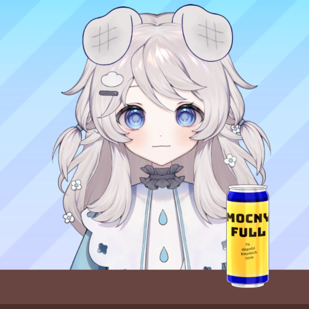 Vtuber asset "Mocny full" can - 2poko2 - BOOTH