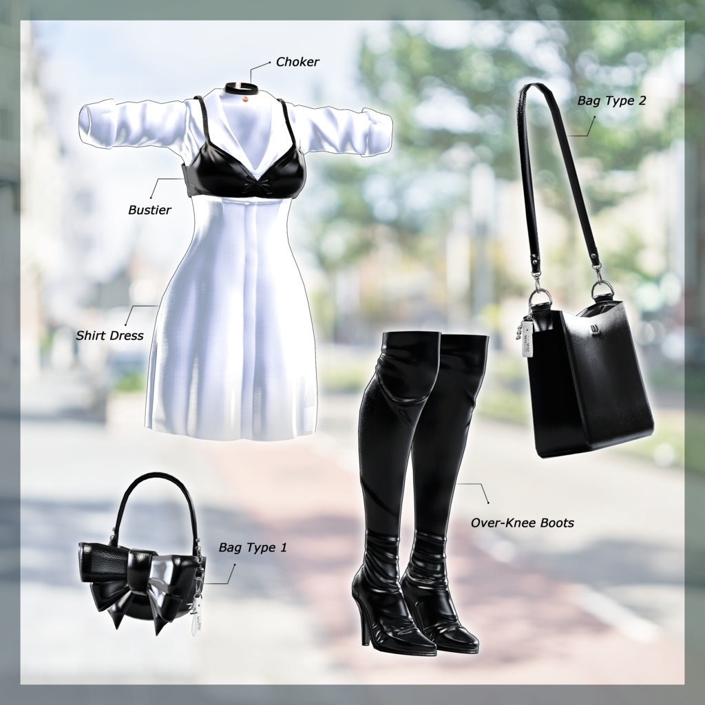 [NN SHOP] Polished Shirt Dress_For Shinra - NN SHOP - BOOTH