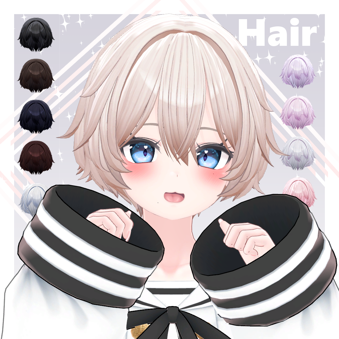 [VRC Hair]ふわふわショートヘア - ANKA - BOOTH