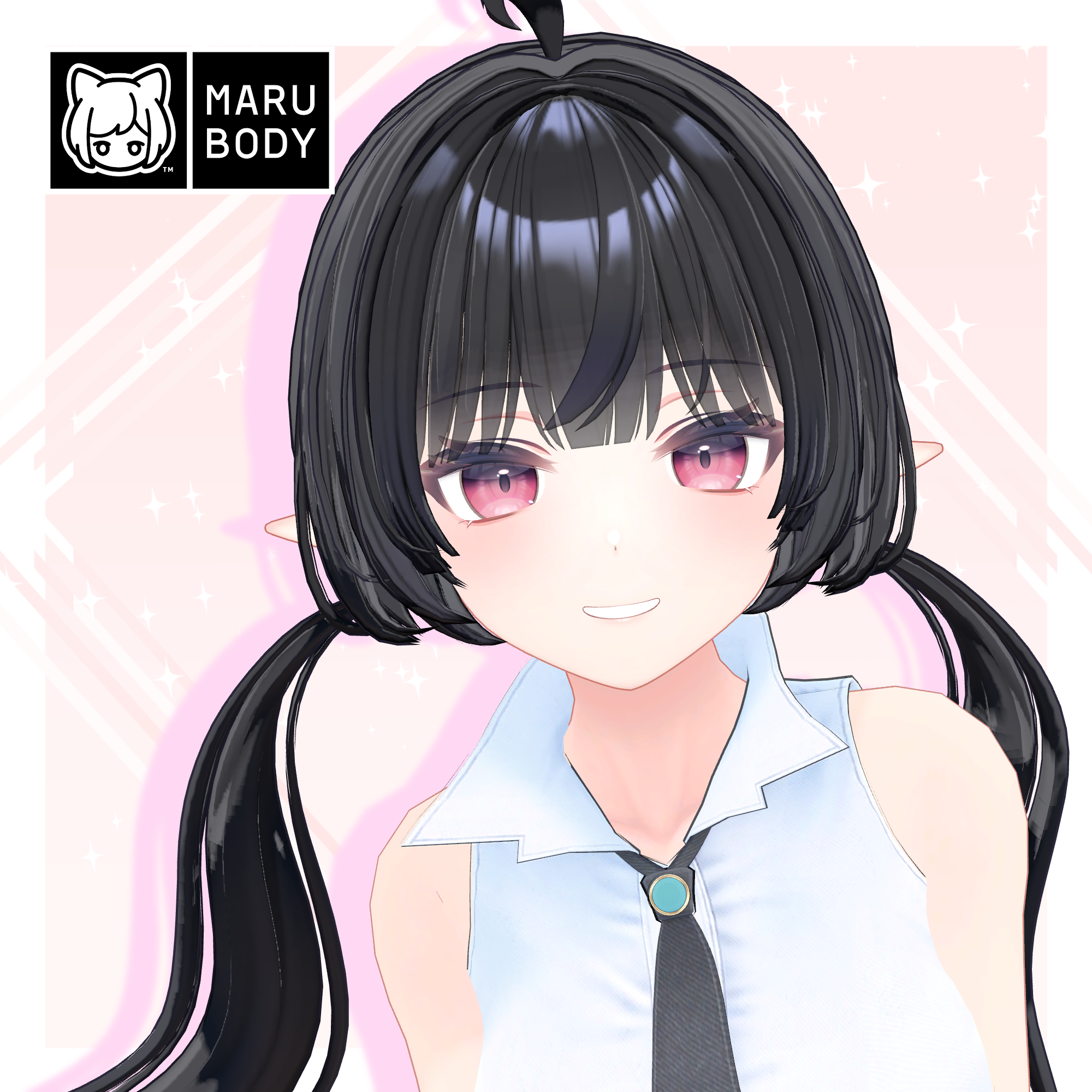 [VRC Hair] Long Wavy Twintail - ANKA - BOOTH
