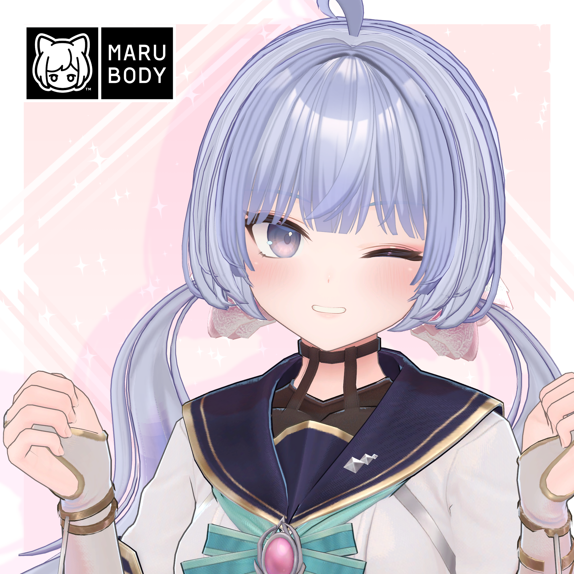 [VRC Hair] Long Wavy Twintail - ANKA - BOOTH