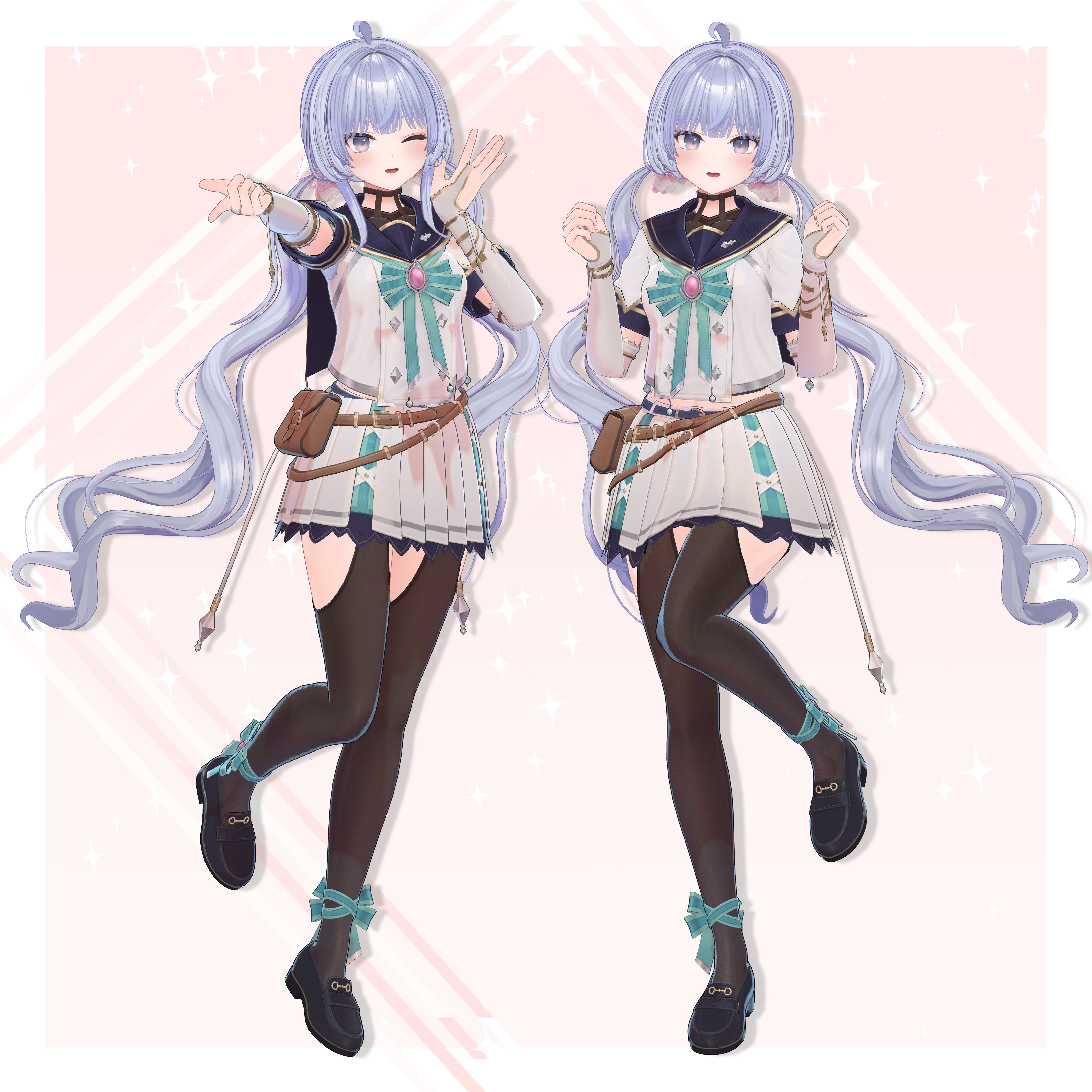 [VRC Hair] Long Wavy Twintail - ANKA - BOOTH