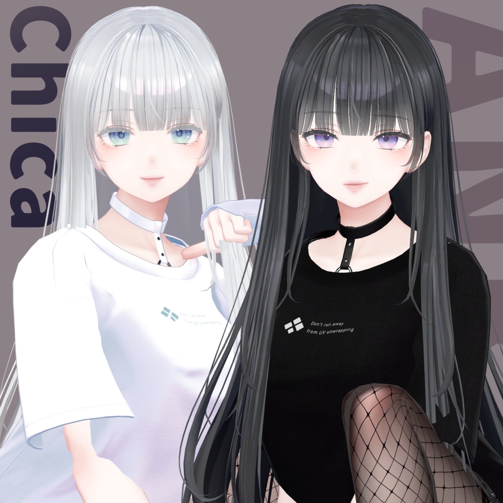 11アバター対応 [VRC Hair] Chica ft.EXTENSION CLOTHING x ANKA - ANKA - BOOTH