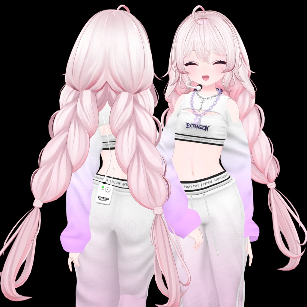 8アバター対応 [VRC Hair] Braids Hair - ANKA - BOOTH