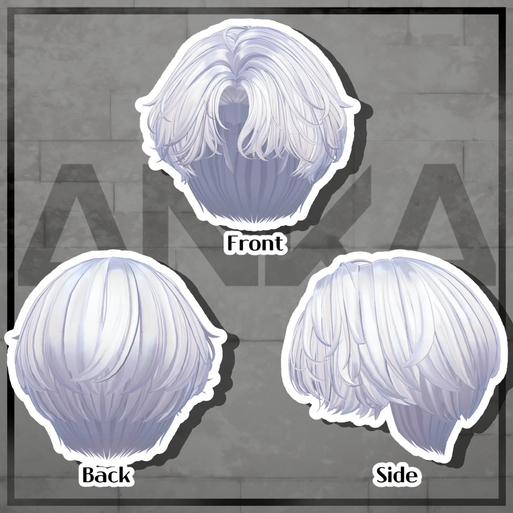 [VRC Hair] perm hair - ANKA - BOOTH