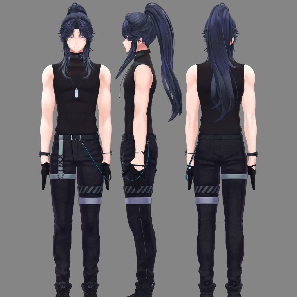 [VRC Hair] Maniac Ponytail - ANKA - BOOTH