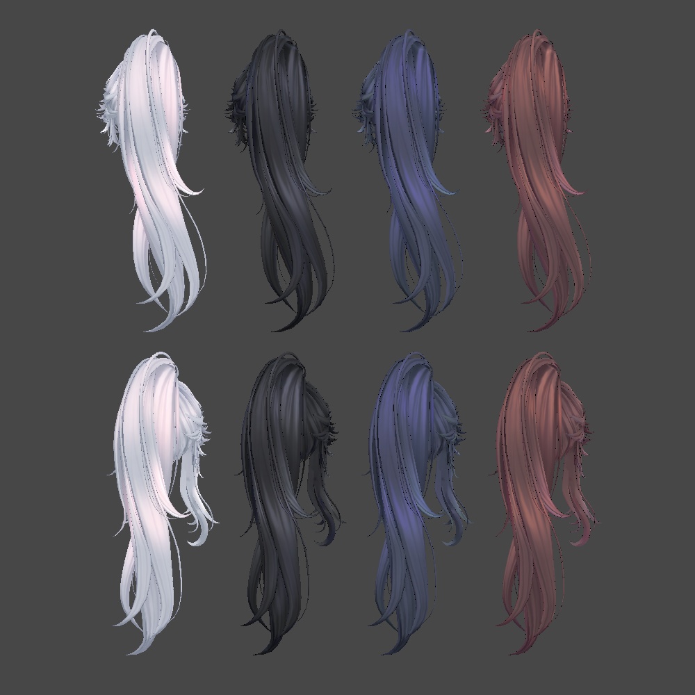 [VRC Hair] Maniac Ponytail - ANKA - BOOTH