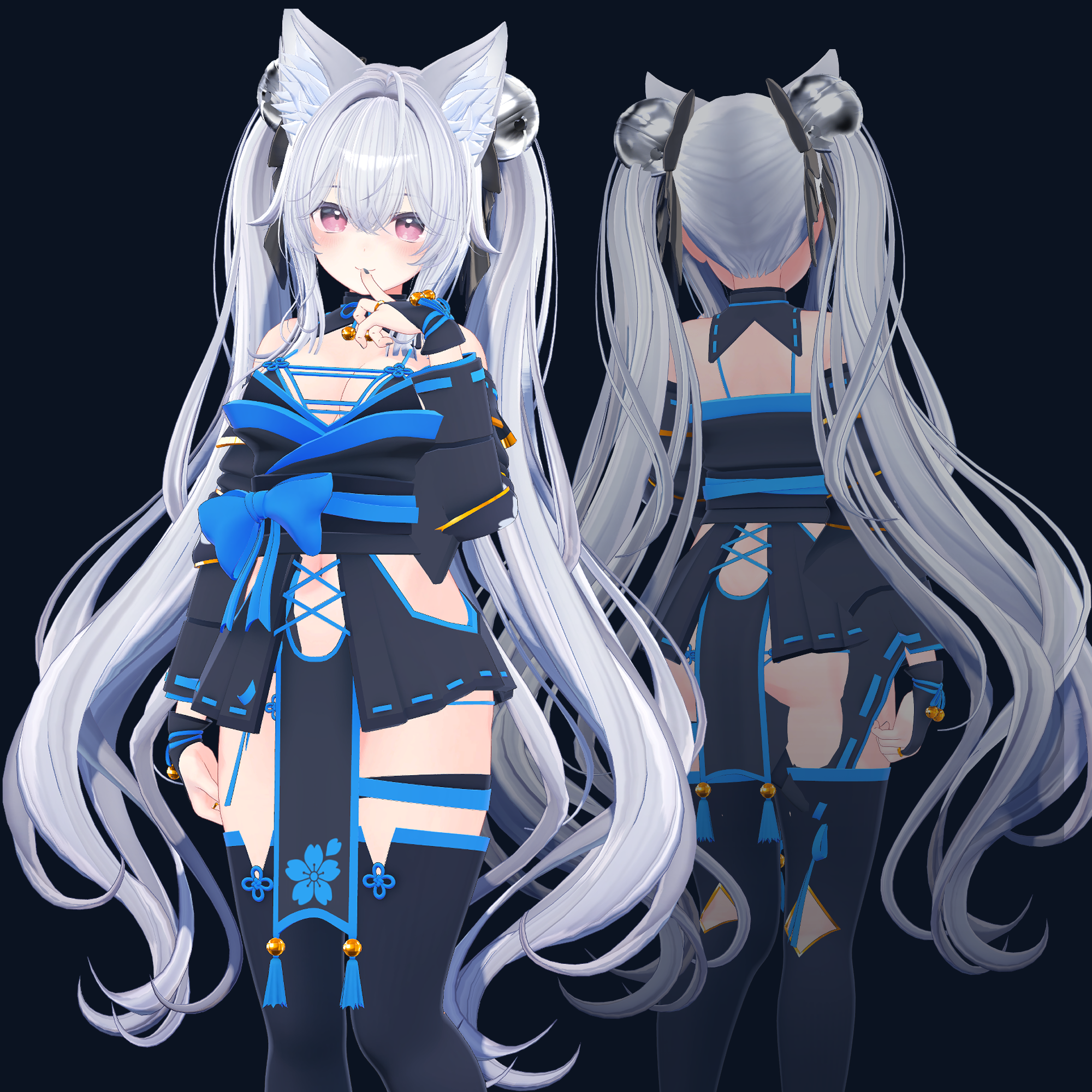 【VRC Hair】Cat Twintail - ANKA - BOOTH