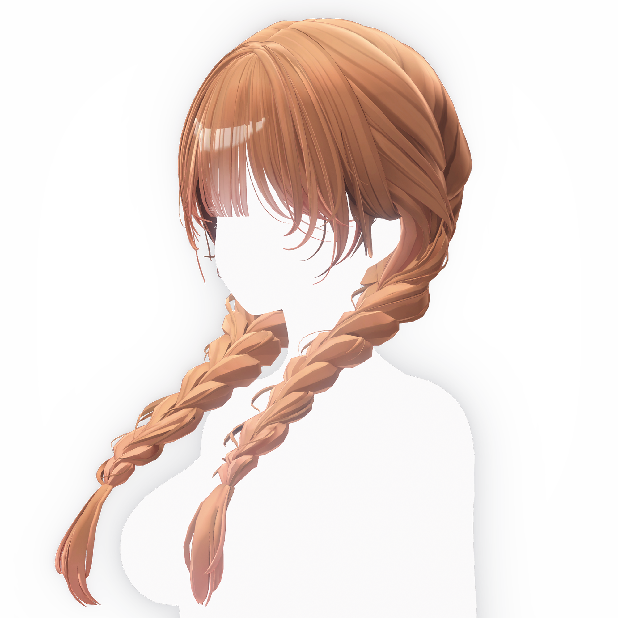 [3Dヘアモデル]Snowflake Braids Hair - ANKA - BOOTH