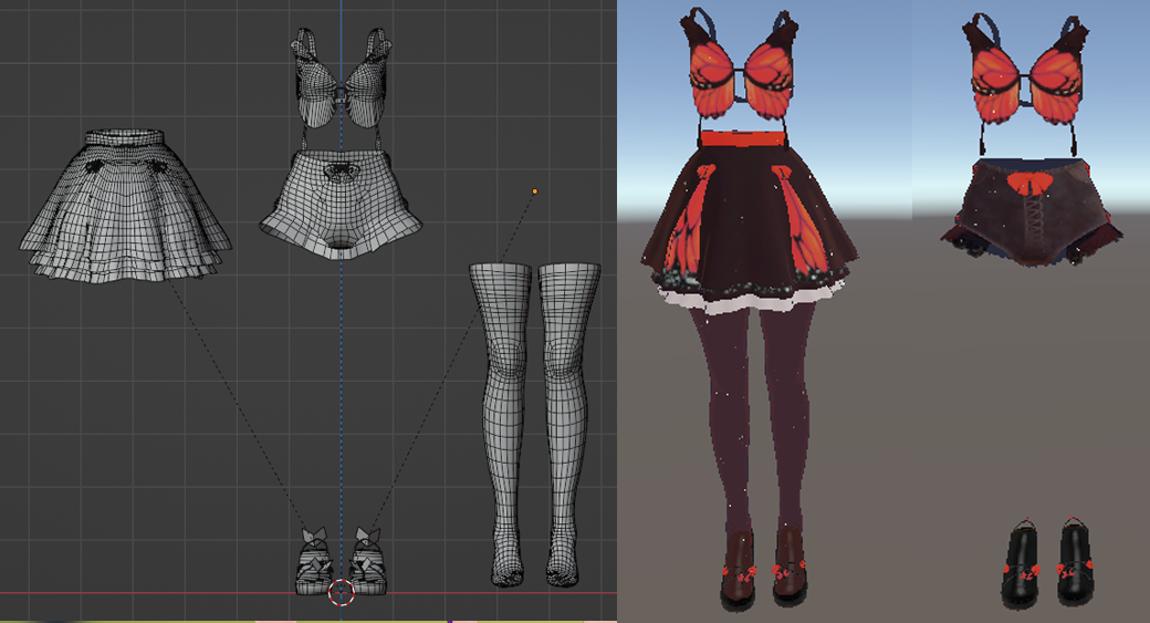 Outfit Butterfly ( RINDO, MAYA, SELESTIA AND KIKYO) - yumily16 - BOOTH