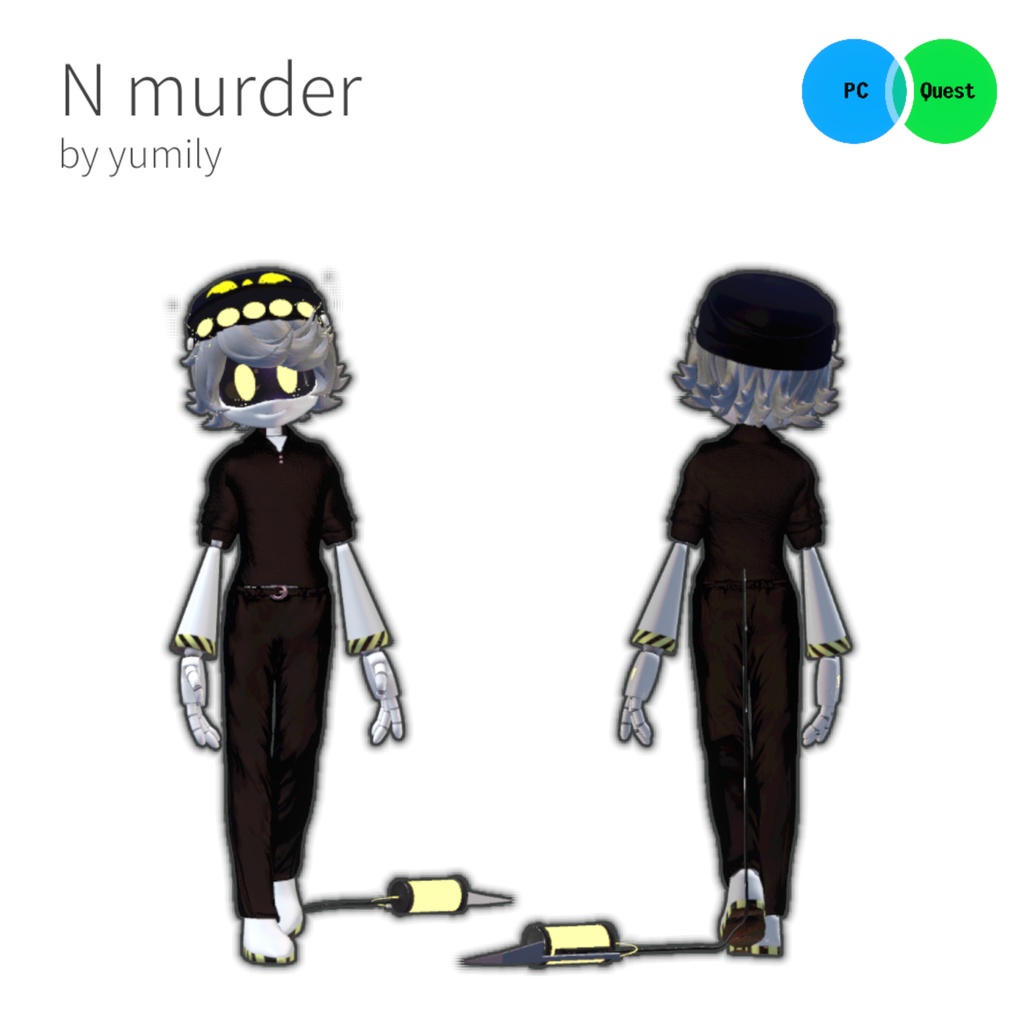 N murder drones (V2.0) (GOGOLOCO+PC/QUEST+BLENDER+IK) - yumily16 - BOOTH