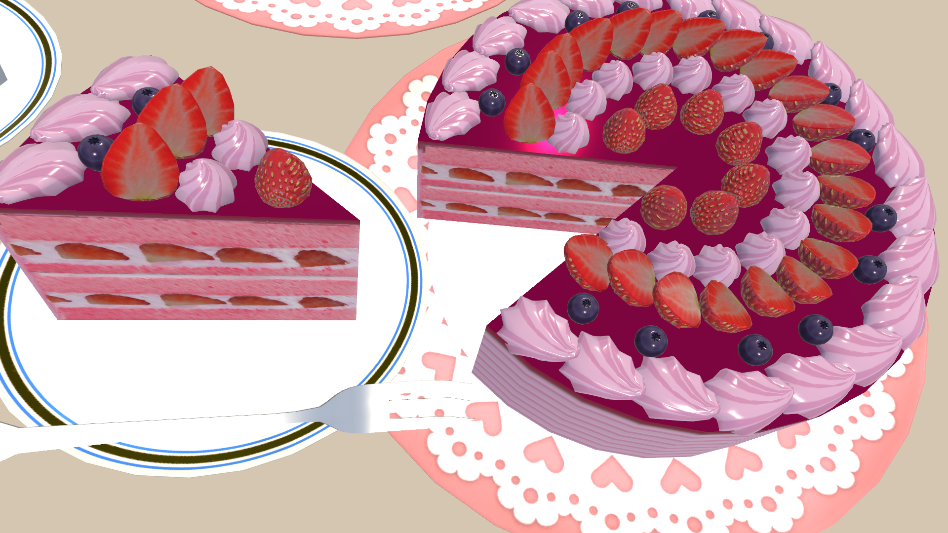 【VRChat向け】食べれるケーキギミック - PC / Quest両対応 - 雲丹亭 - BOOTH