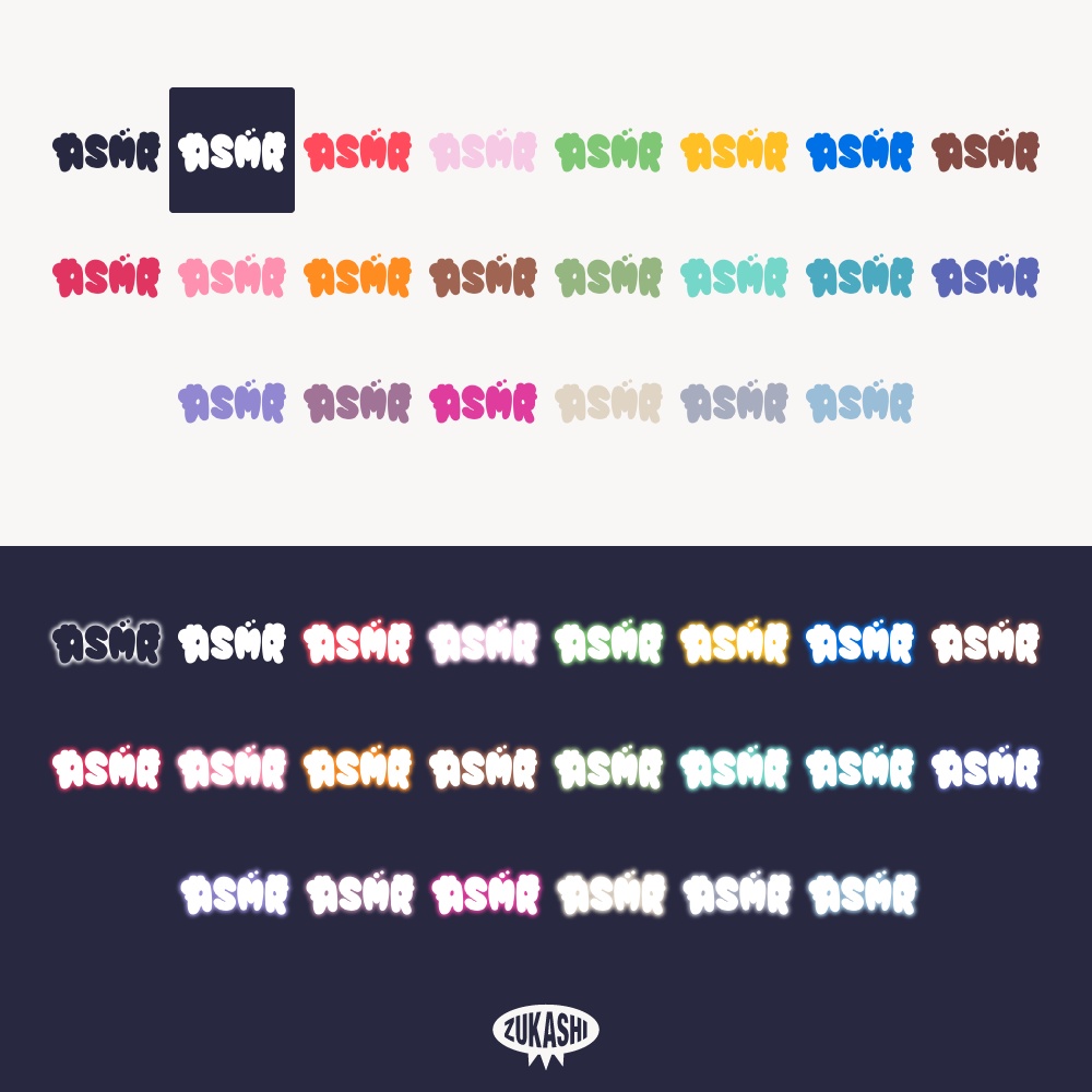 もこもこASMR ロゴ 【フリー素材・サムネ素材】睡眠導入 - zukashi-jp - BOOTH