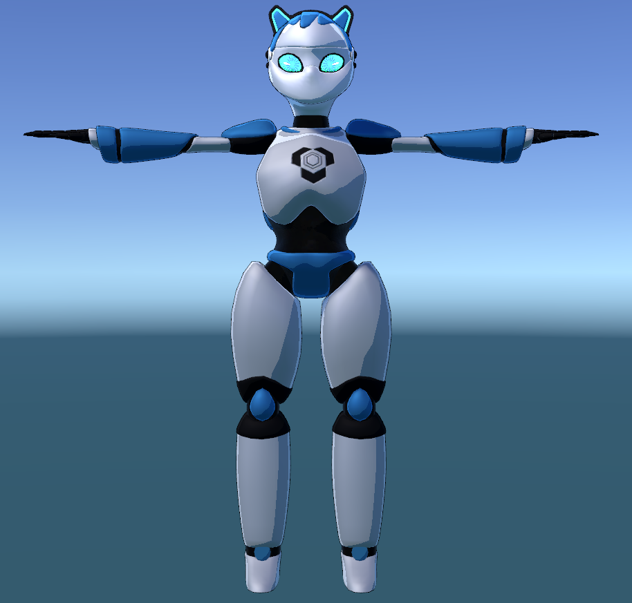 (Original 3D Model) RK-02 Security Robot | VRChat Avatar - tk ...