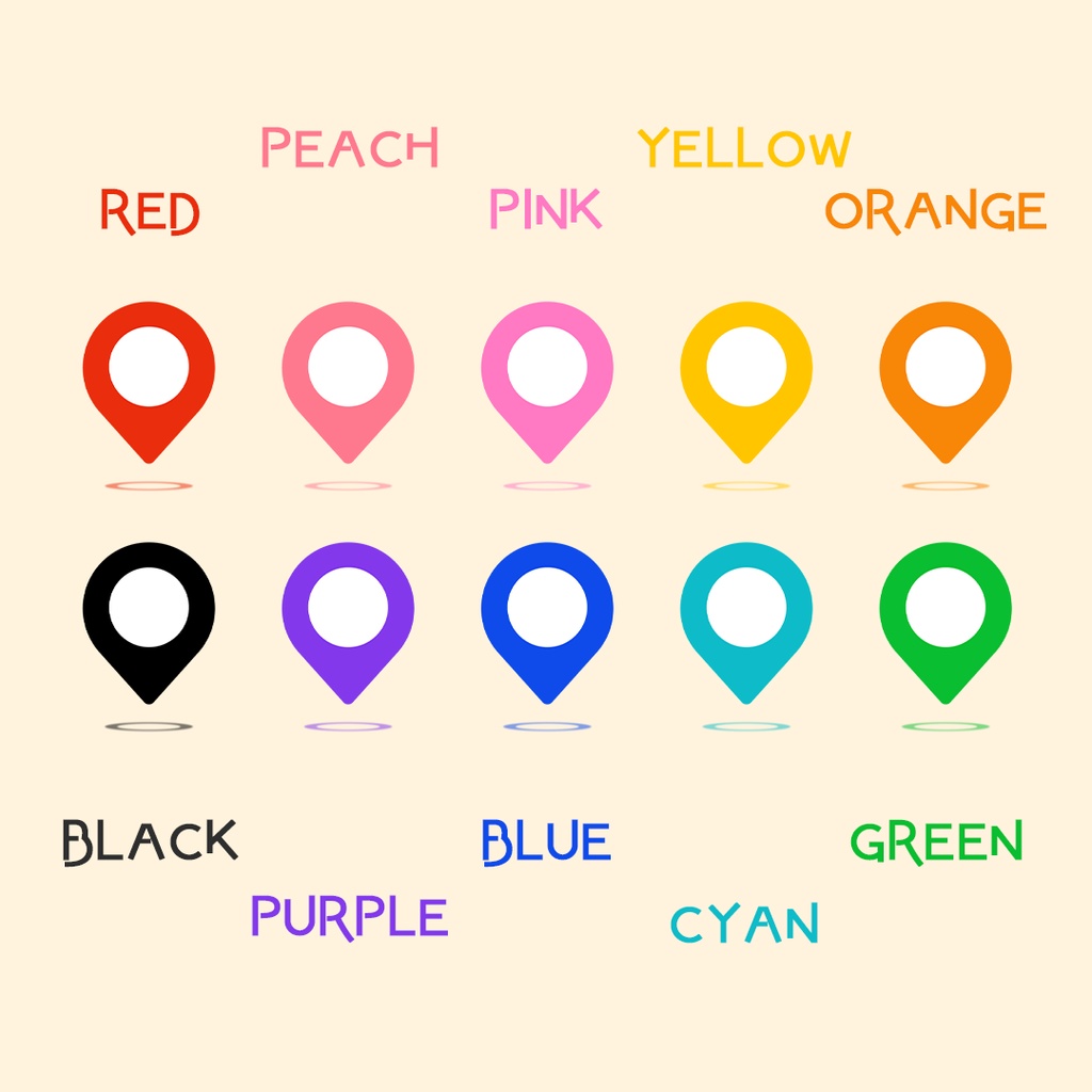 【無料アリ】ぴょんぴょんうごく！マップピンAPNG【ループ・10色】 - 駄々壱O屋 - BOOTH