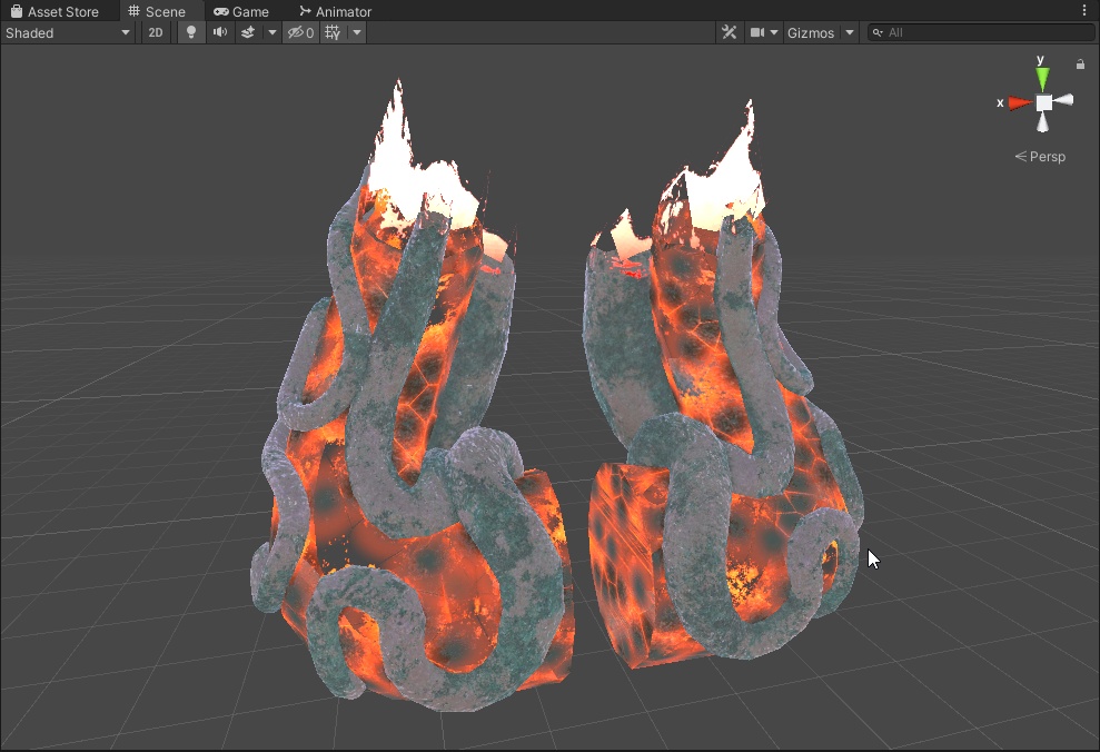 Volcanic horns - .FBX , .BLEND , unitypackage - yashaoni - BOOTH