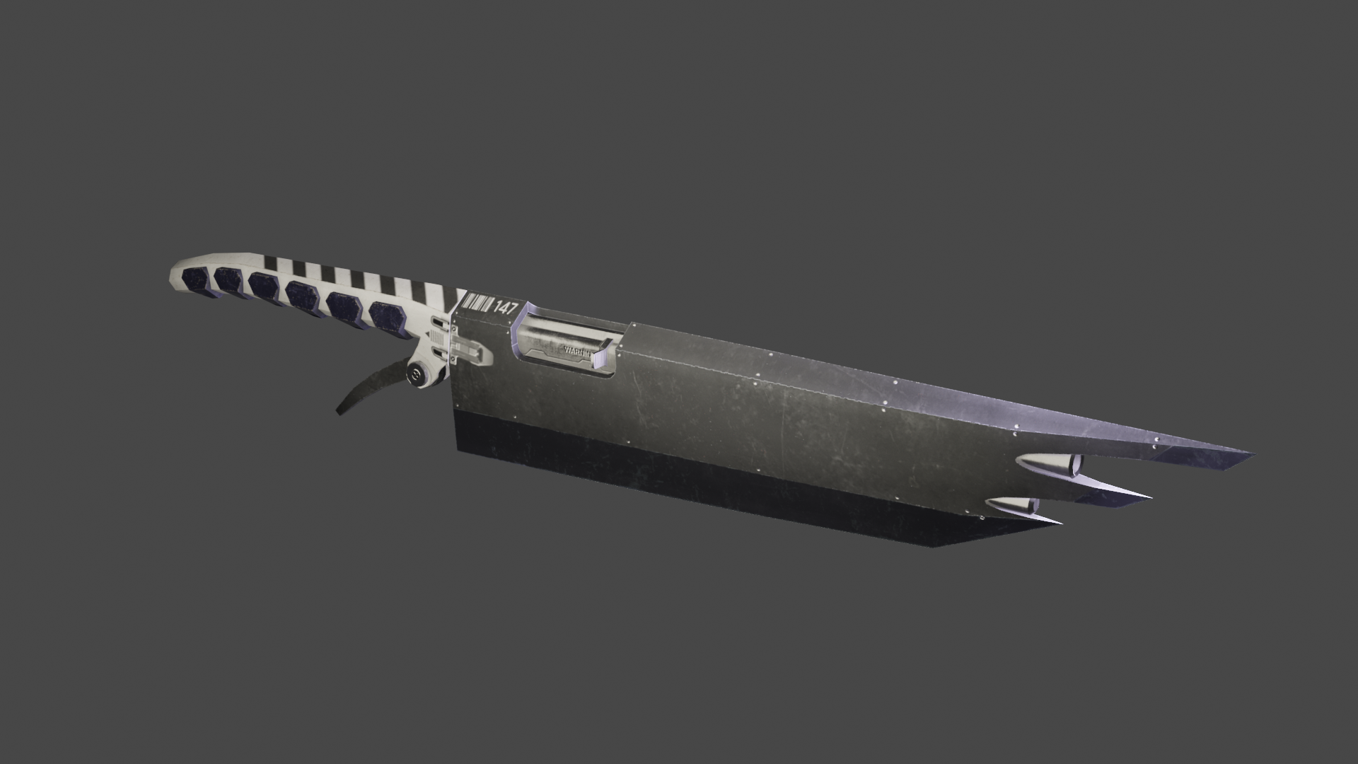 Vtuber / Vrchat model + Gunblades! - .FBX, .blend, unitypackage ...