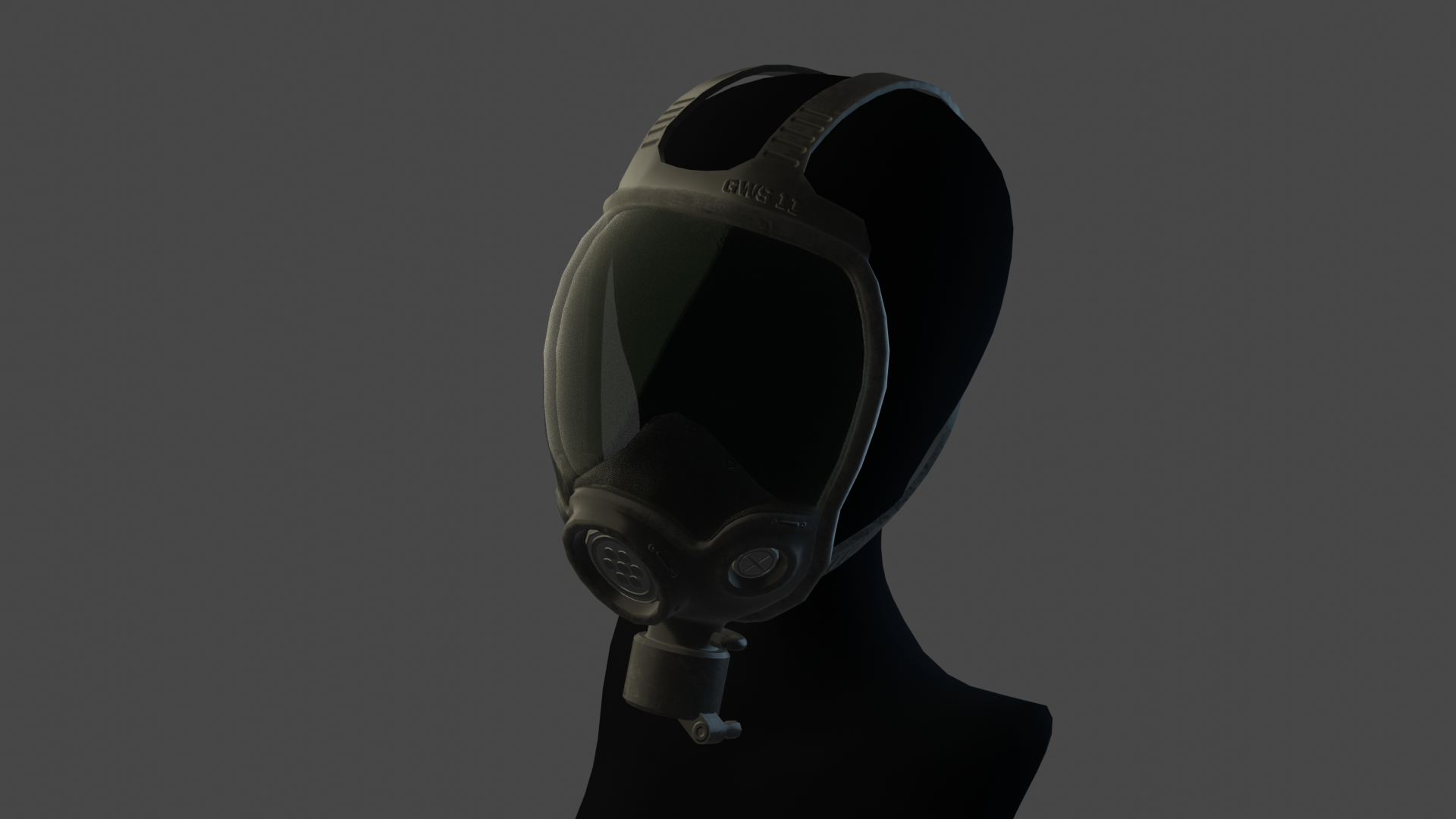 Visor Gas Mask - .fbx, .blend, unitypackage files - yashaoni - BOOTH