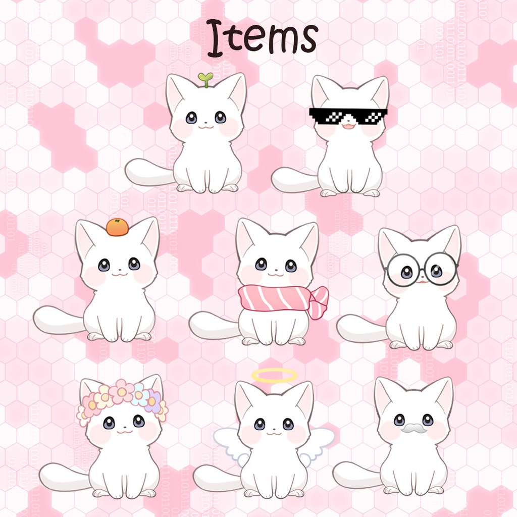 [VTS] White cat dog and bunny - banyan - BOOTH