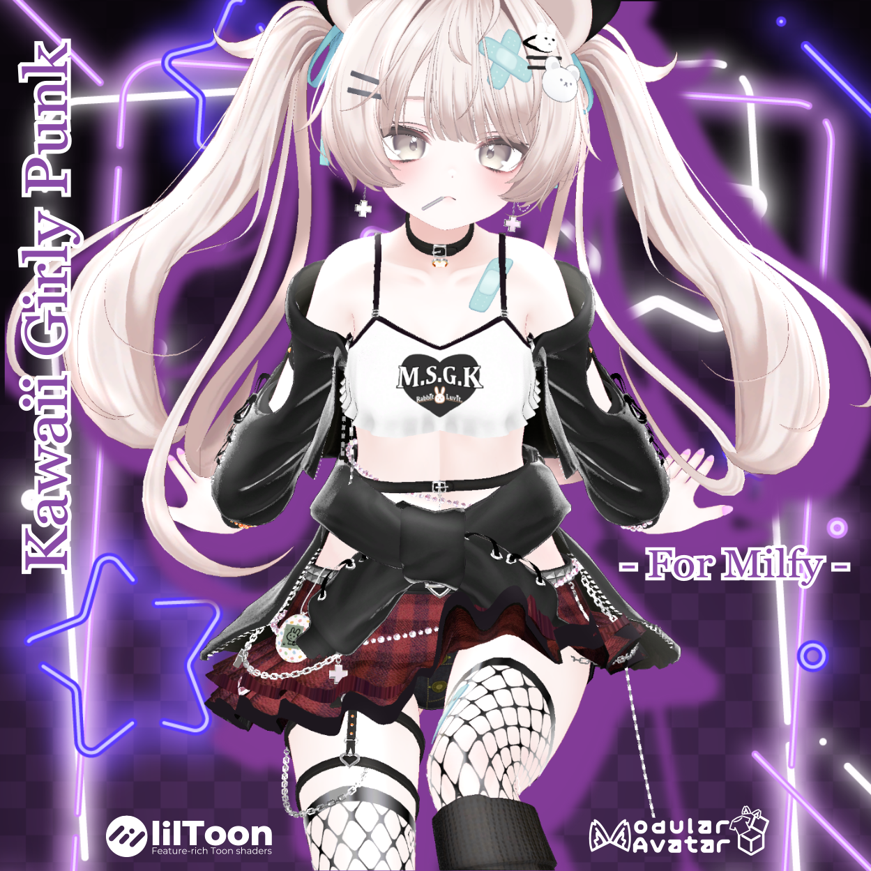 【MSGK】ガーリー♡パンク『Kawaii Girly Punk』（13アバター対応） - Rabbit Luvit - BOOTH