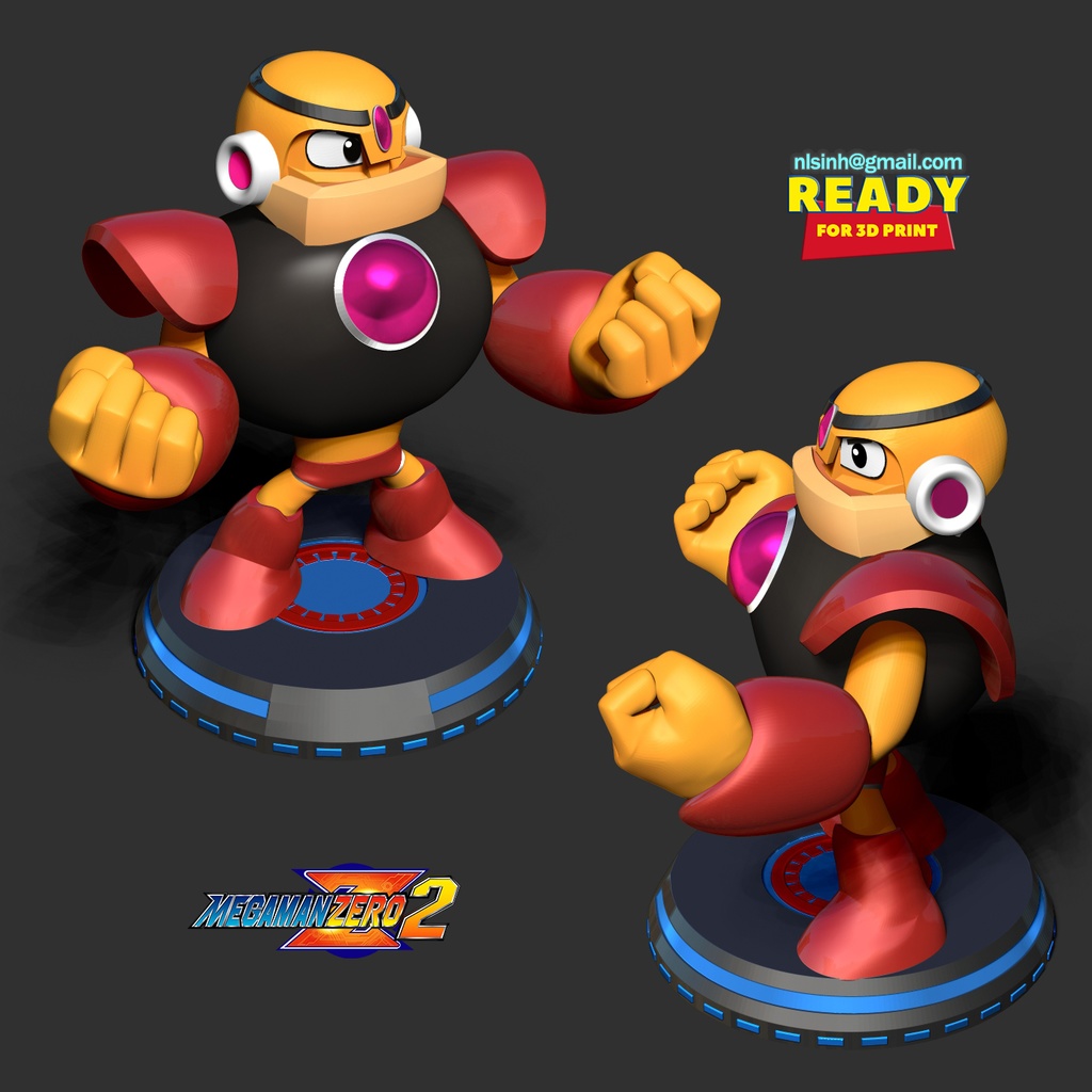Guts Man - Mega Man Fanart - gadohoa - BOOTH