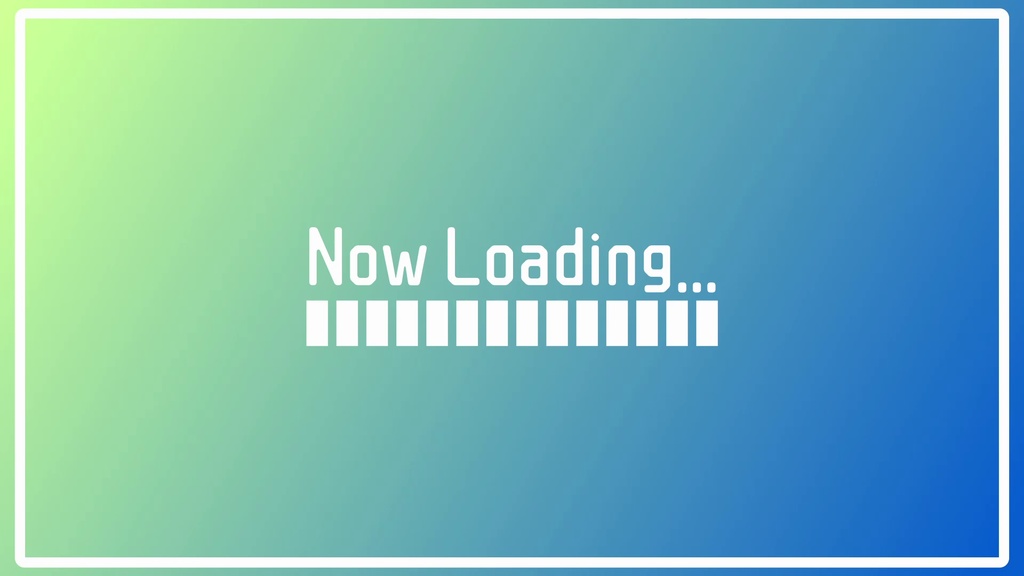 【フリー素材】Loading… FHD 無料版・応援版 - やくもや - BOOTH