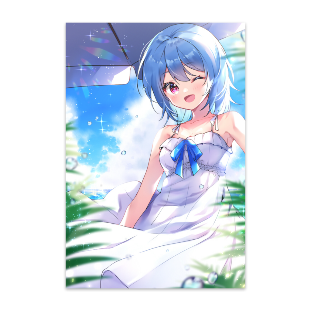 【ポストカード】海！（サティスイラストコンテスト2021summer受賞作品） - Satis Project 公式BOOTH - BOOTH